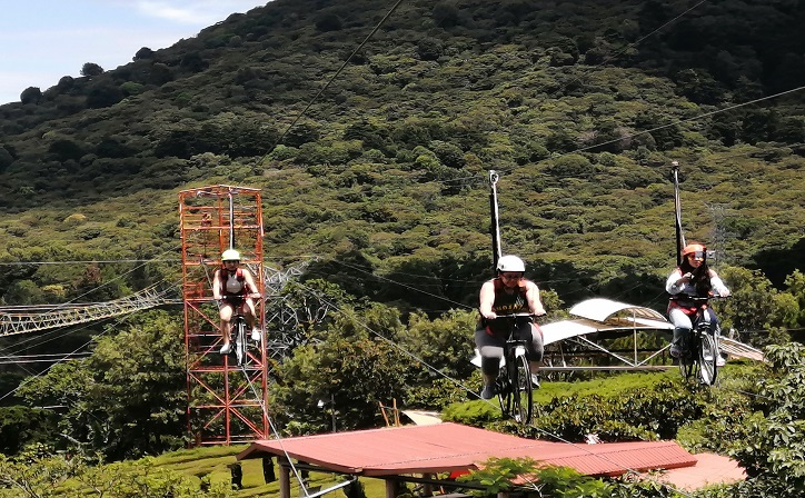Ruta de Flores, Bike Zipline and Cafe Albania Rainbow Slide